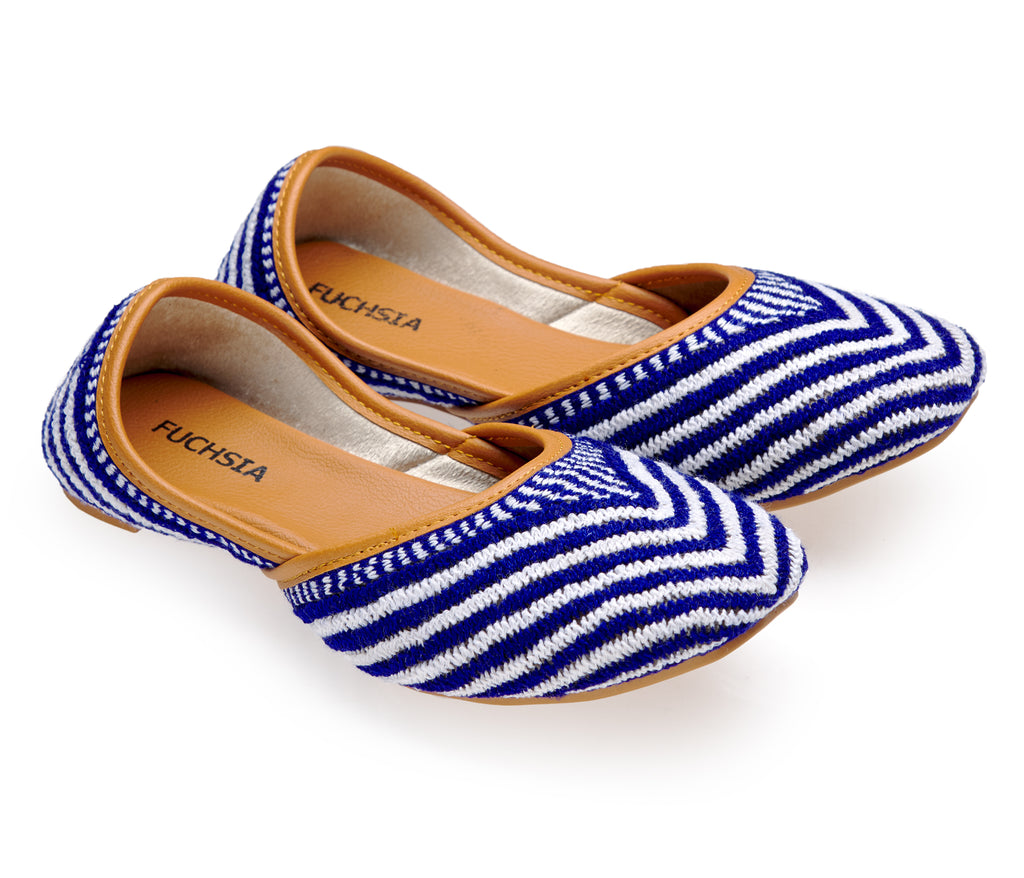 Blue Peplum Flats – Arco Avenue